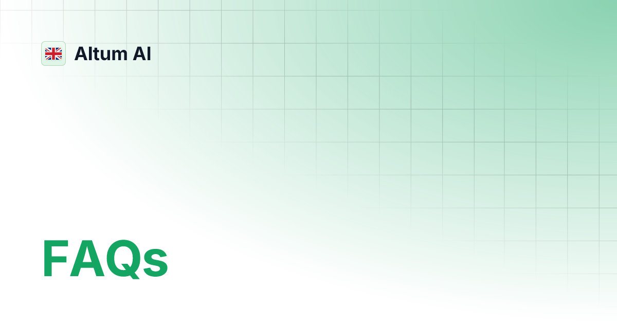 FAQs | Altum AI